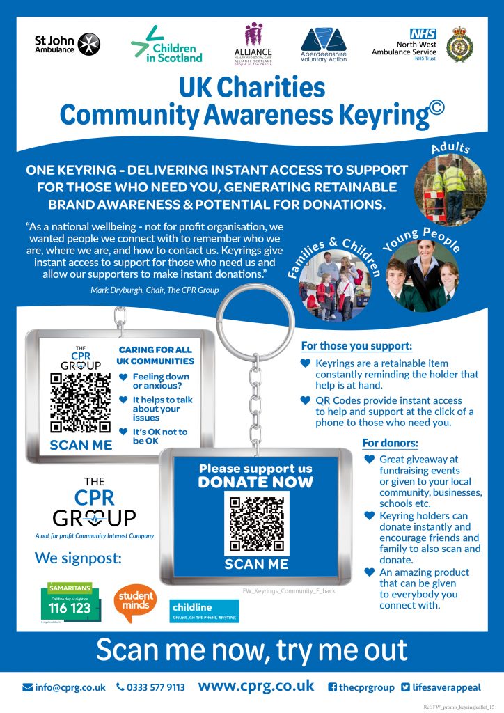 Community Awareness Keyring for UK Charities - Health and Social Care ...